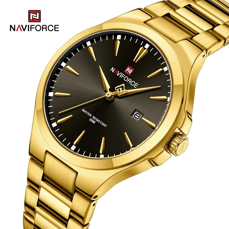 NAVIFORCE 9214 Simple Luxury Men Watch Casual Sports Waterproof Stainl ...