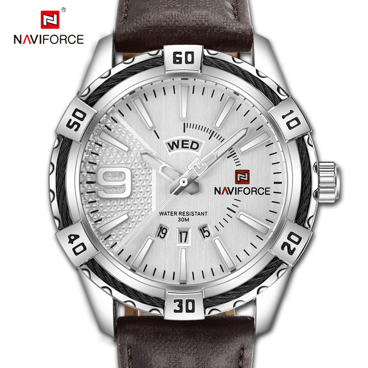 NAVIFORCE Mens Watch Gold Luxury Sport Waterproof Military WristWatch ...