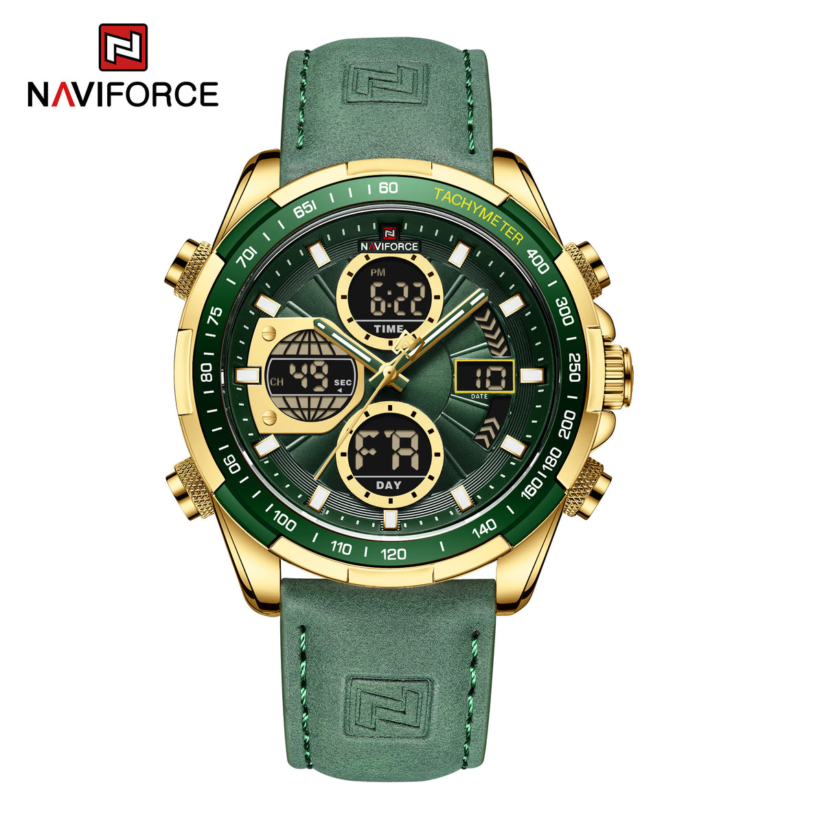 NAVIFORCE Men's Sport Watches Digital Analog Quartz Waterproof Multifu ...